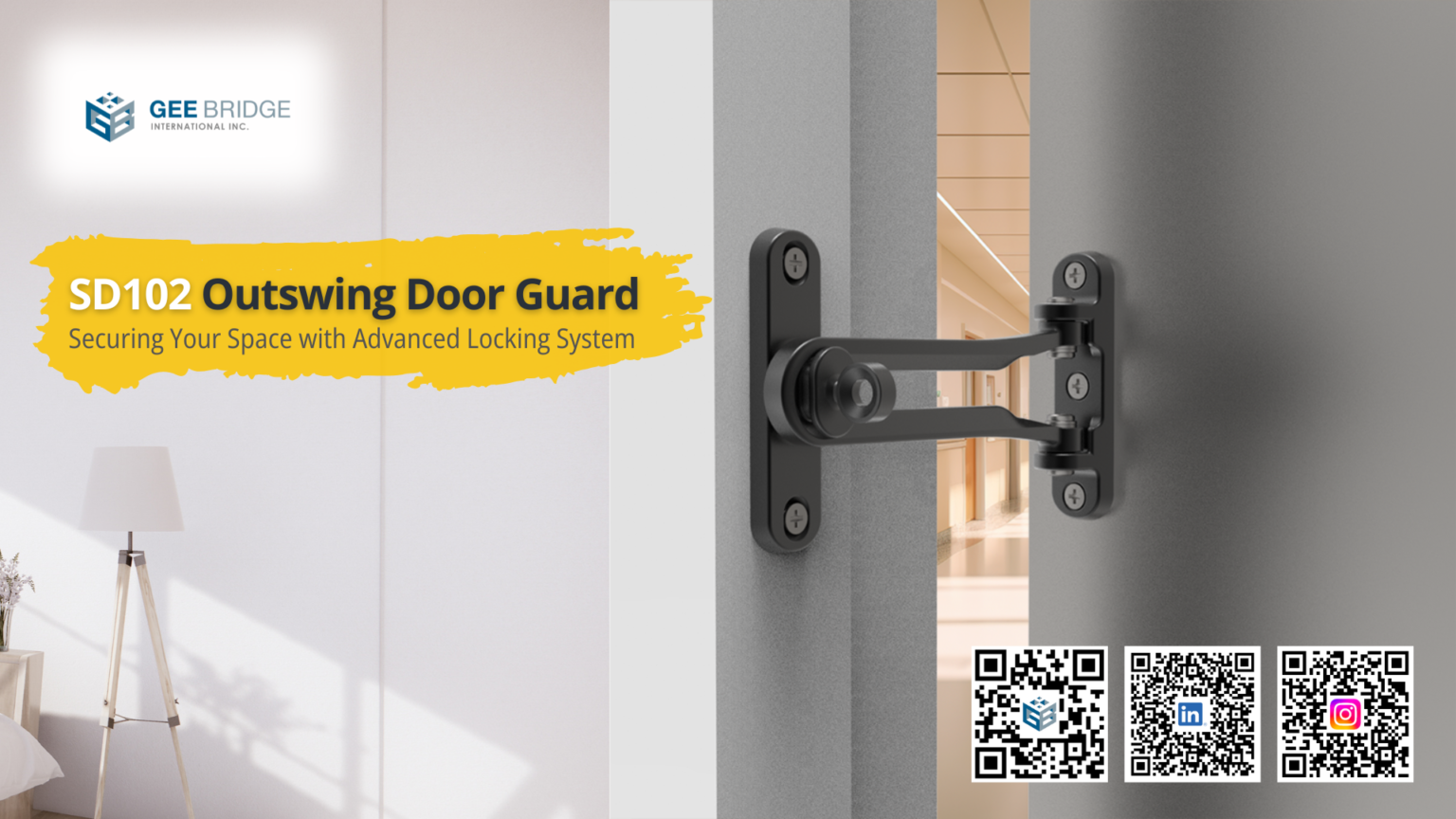 Your Safety, Reinvented: Meet the SD102 Outswing Door Guard! - geebridge